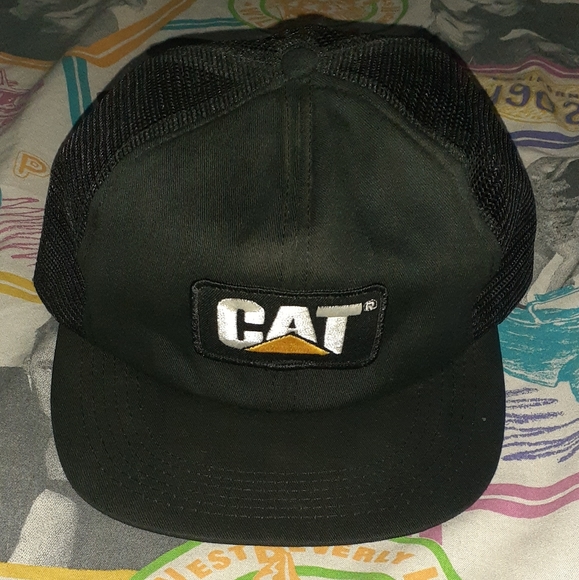 Caterpillar | Accessories | 8s Cat Caterpillar Trucker Hat Cap Vintage ...